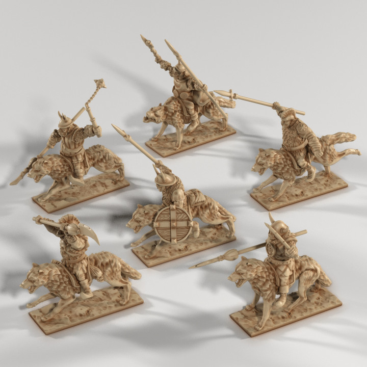 3D Printable Orc Army - 25 Elite Soldiers and a wyvern by Medusa Miniatures