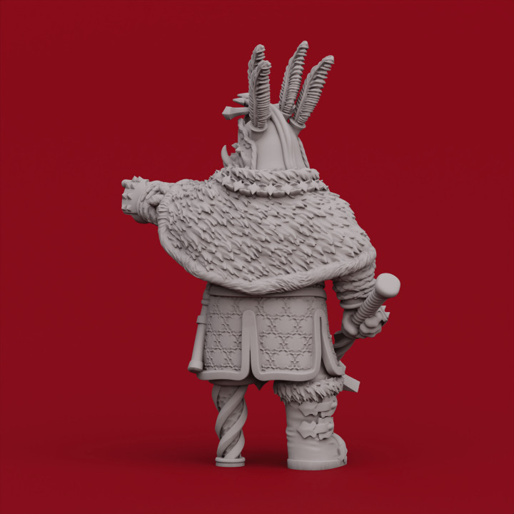 3D Printable Pig Orc Leader Of The Arrow by vector.miniatures