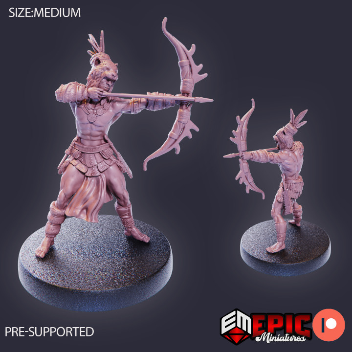 3D Printable Jaguar Warrior Bow / Aztec Fighter / Jungle Tribe / Temple ...