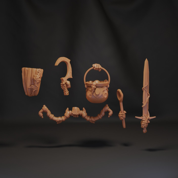 3D Printable Modular DnD - Forest Magic Pack (Magnetic accessories) by ...