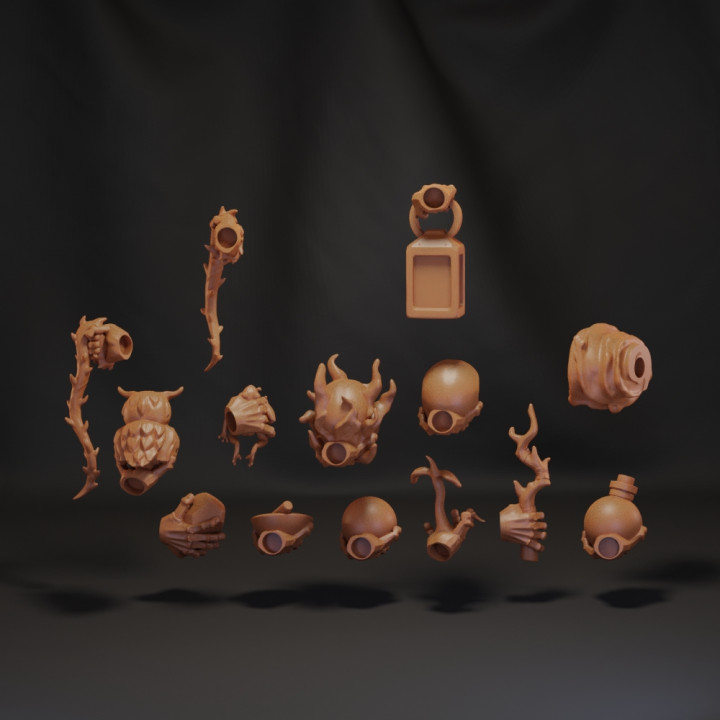3D Printable Modular DnD - Forest Magic Pack (Magnetic accessories) by ...