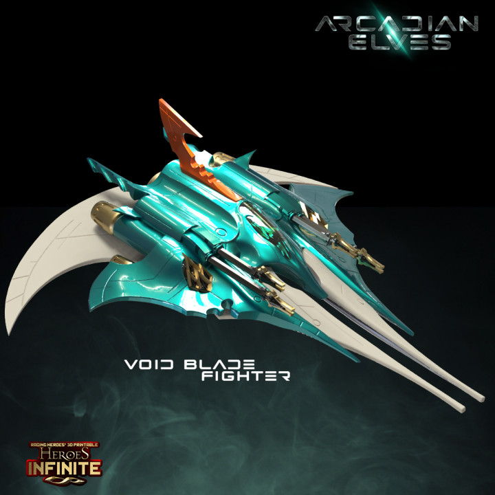 3D Printable Void Blade Fighter by Heroes Infinite