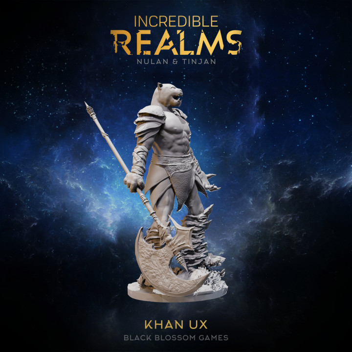 3D Printable IR01H005 Hero Khan Ux :: Incredible Realms Nulan & Tinjan ...