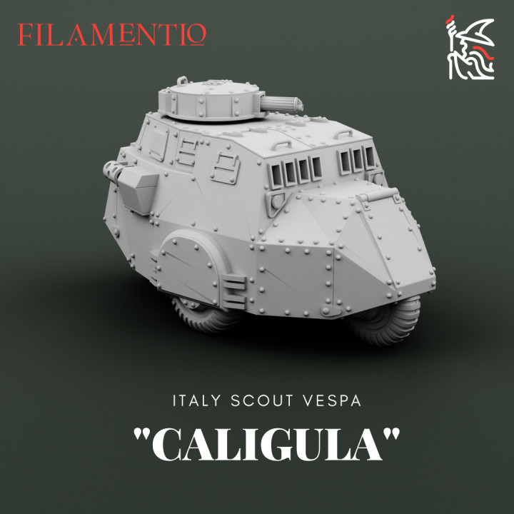 3D Printable Italy armored bike by Filamentio