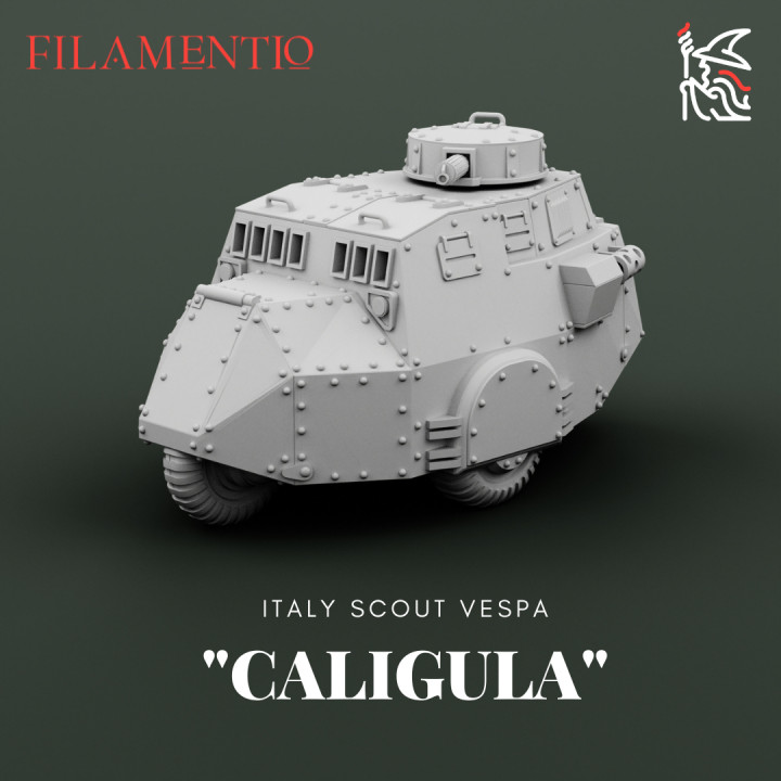 3D Printable Italy armored bike by Filamentio
