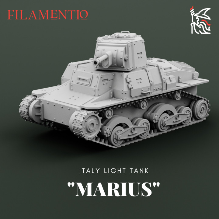 3D Printable Italy Light Tank by Filamentio