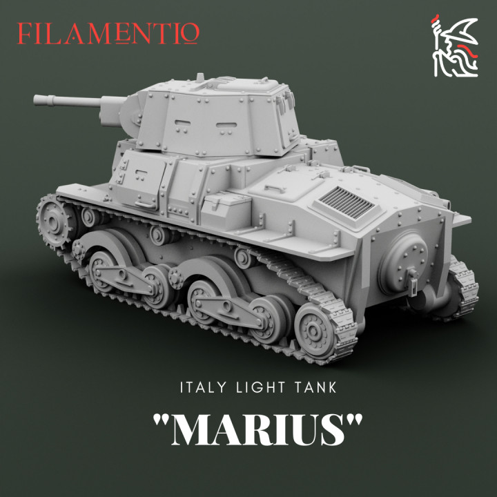 3D Printable Italy Light Tank by Filamentio