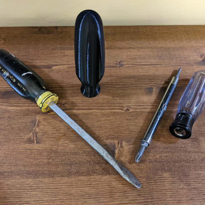 3D Printable Stanley Workmaster Screwdriver Handle by Josh