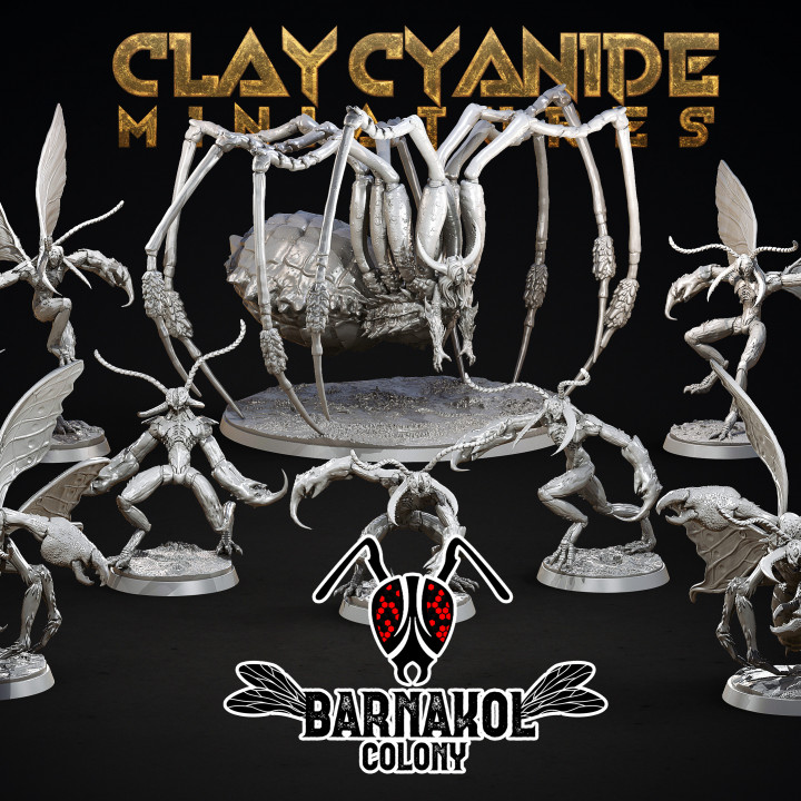 3D Printable Colony of Barnakol by Clay Cyanide Miniatures