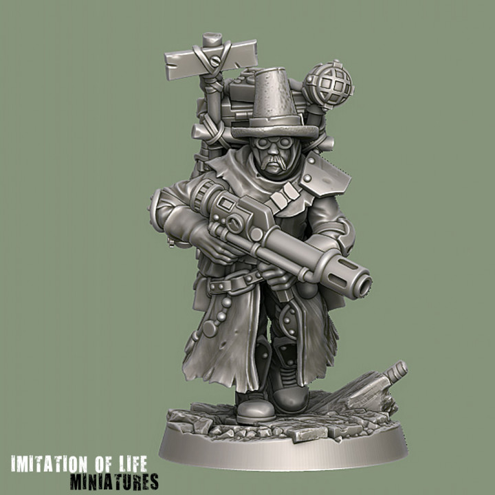 3D Printable Tavish the Mercenary - Modular Post Apocalyptic 30mm ...