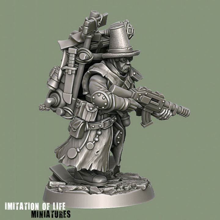 3D Printable Tavish the Mercenary - Modular Post Apocalyptic 30mm ...