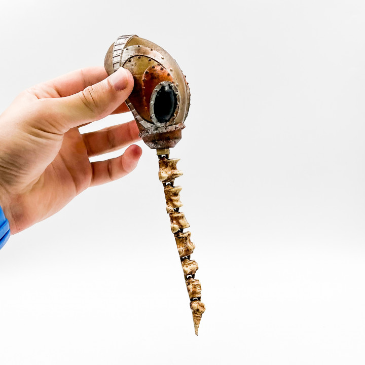 3D Printable Flexi Sandman helmet ARTICULATED The Helmet of Dreams ...