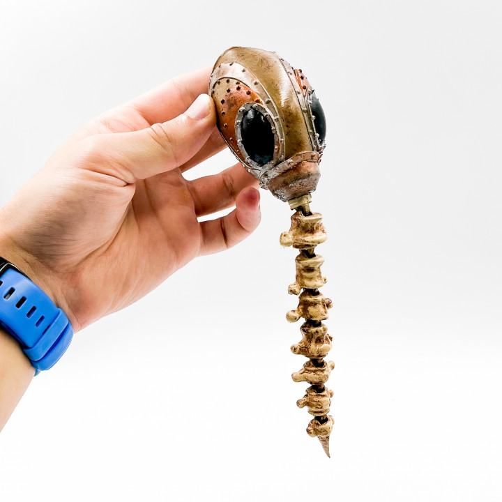 3D Printable Flexi Sandman helmet ARTICULATED The Helmet of Dreams ...