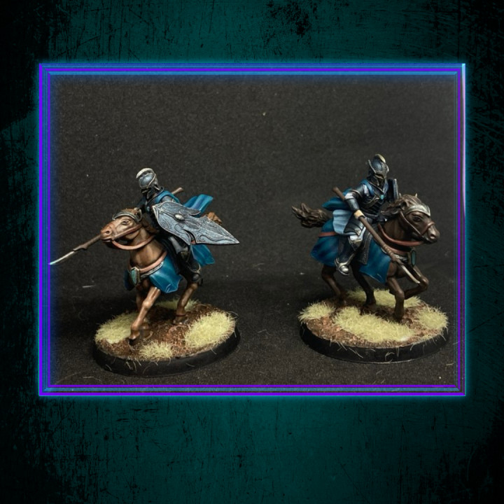 3D Printable River Realm Elf Cavalry (Modular Set) by Quartermaster3D