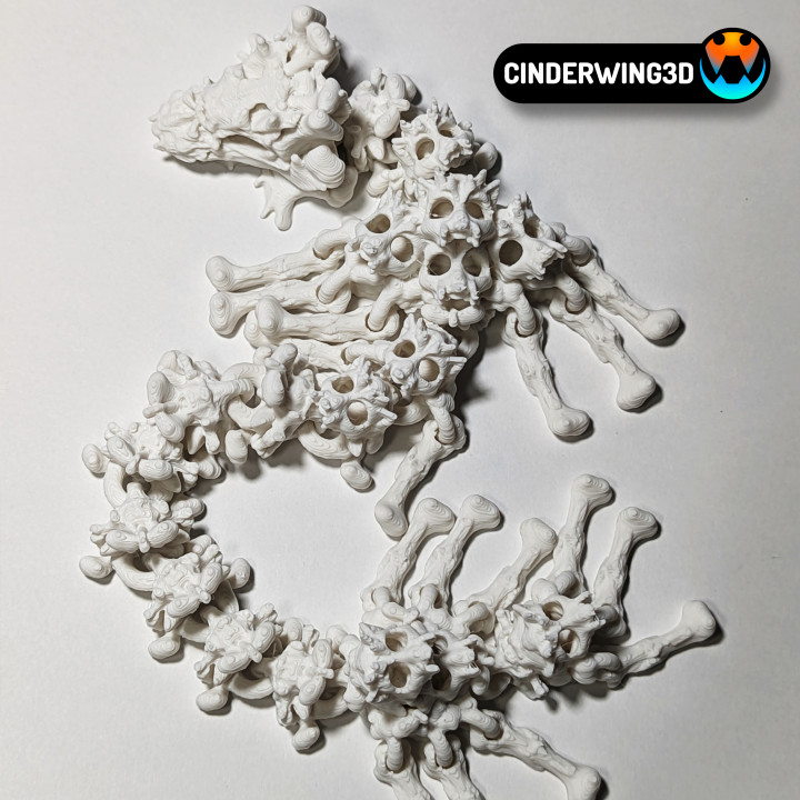 3D Printable Hollow Dragon by Cinderwing3D