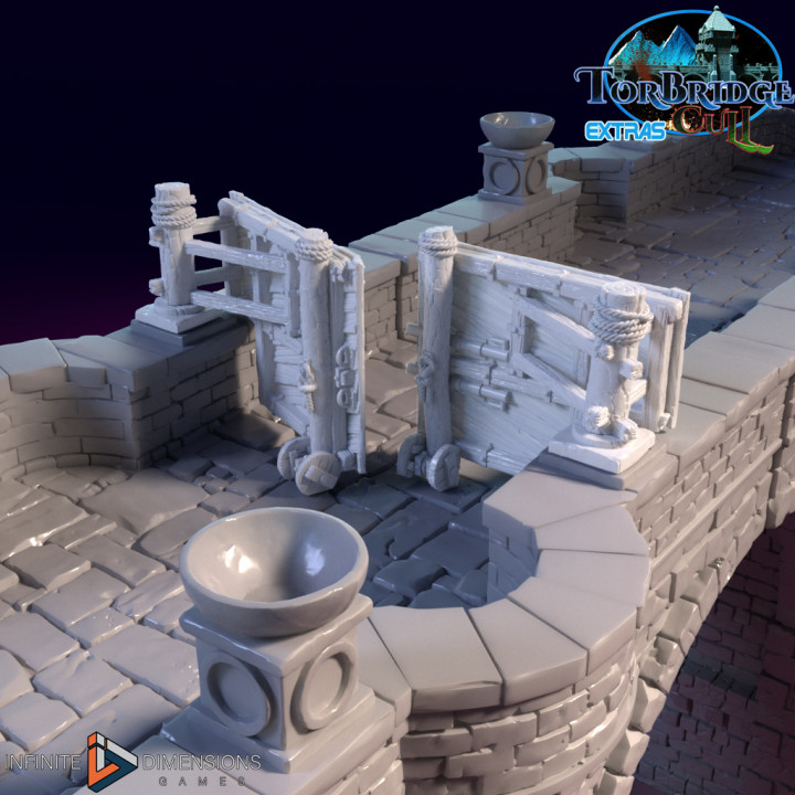 3D Printable Bridge Gates (bridge expansion set) by Infinite Dimensions ...