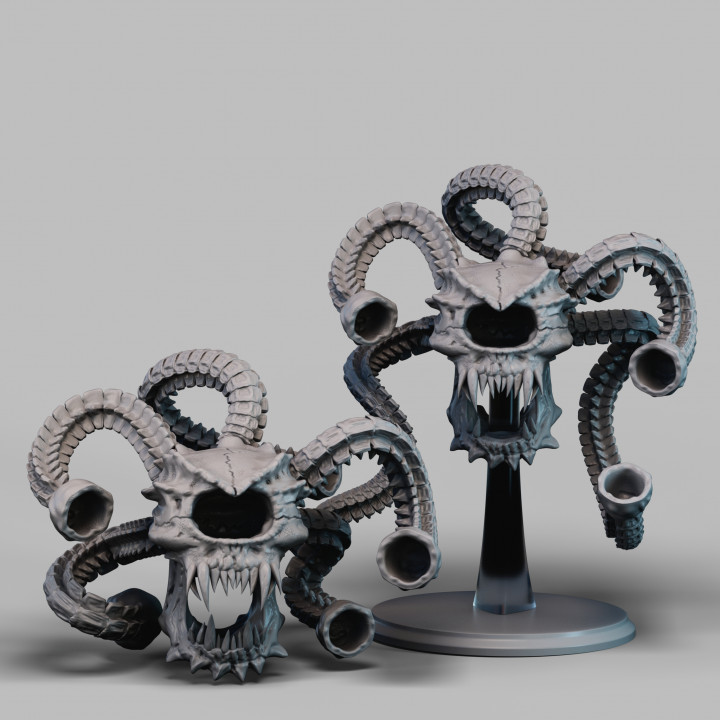 3D Printable Beholder Death Tyrant - versions with and without stand by ...