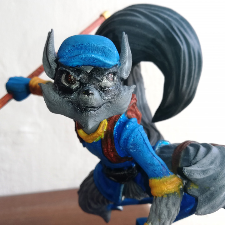 3D Printable Sly Cooper Custom Action FIgure by Marco R. Sassi