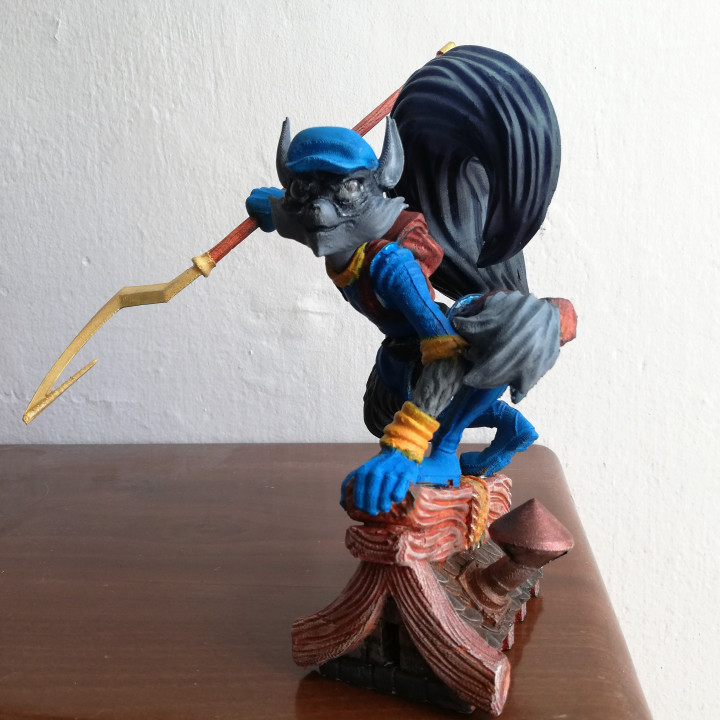 3D Printable Sly Cooper Custom Action FIgure by Marco R. Sassi