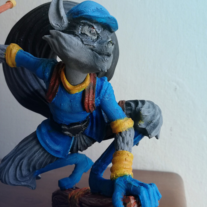3D Printable Sly Cooper Custom Action FIgure by Marco R. Sassi