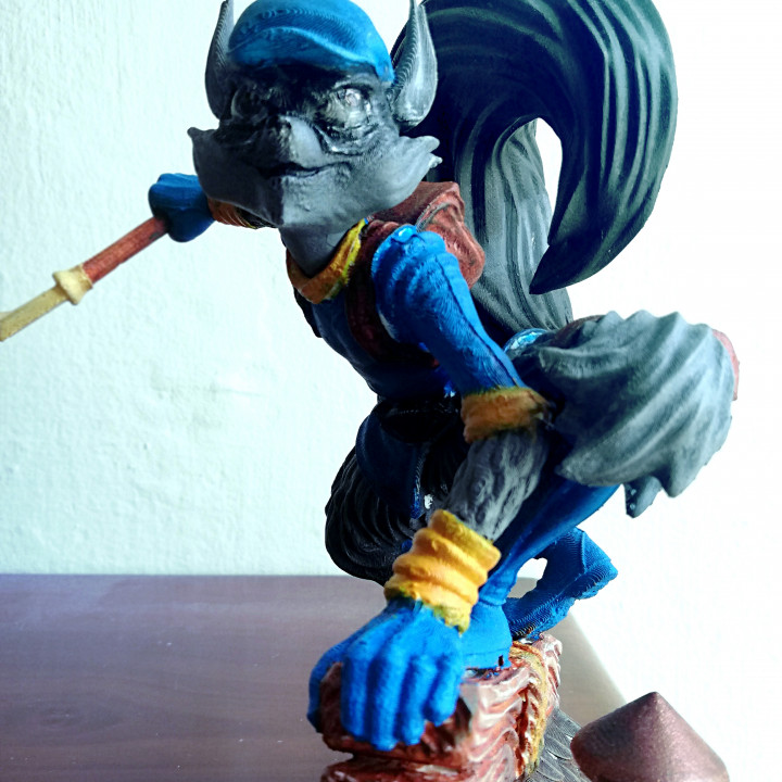 3D Printable Sly Cooper Custom Action FIgure by Marco R. Sassi