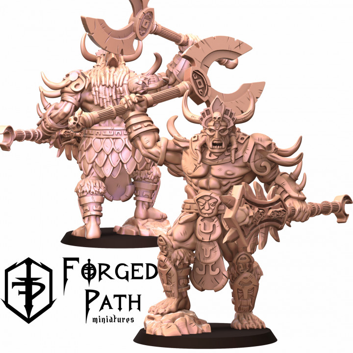 3D Printable Orc War Chief by Forged Path Miniatures