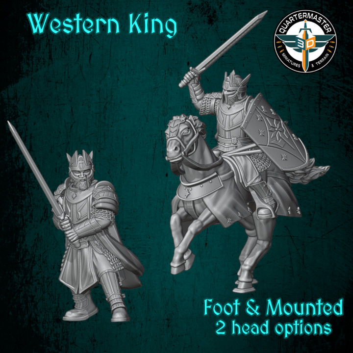 3D Printable Western King by Quartermaster3D
