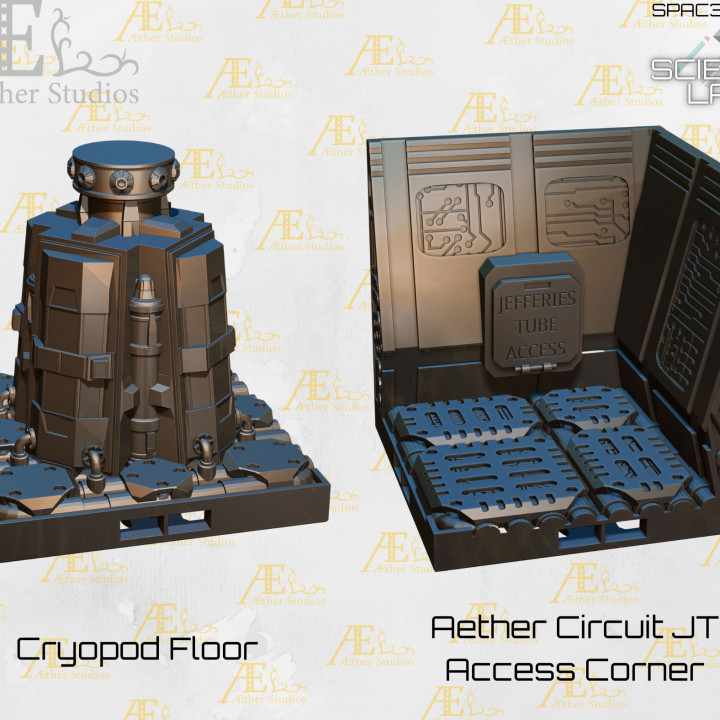 3D Printable AESS330 - Space Ships: Science Lab by Aether Studios