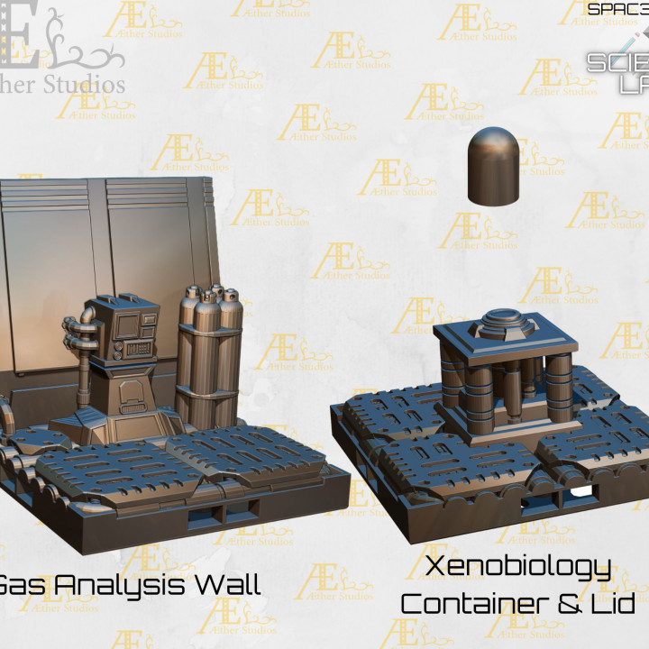 3D Printable AESS330 - Space Ships: Science Lab by Aether Studios