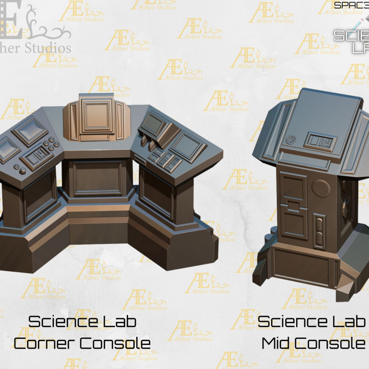 3D Printable AESS330 - Space Ships: Science Lab by Aether Studios