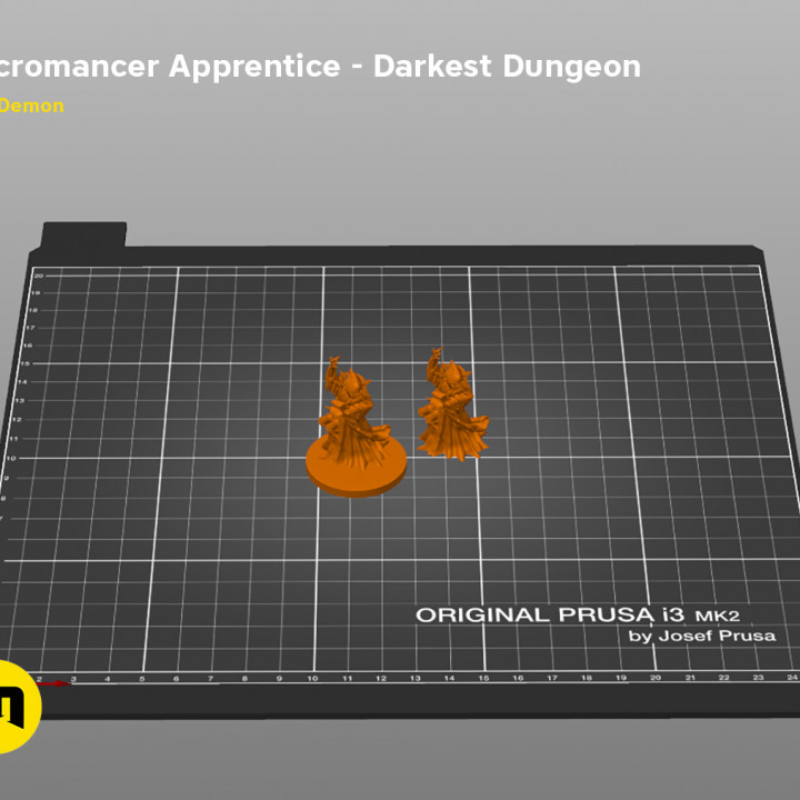 3D Printable Necromancer Apprentice DnD Figure – Darkest Dungeon by 3Demon