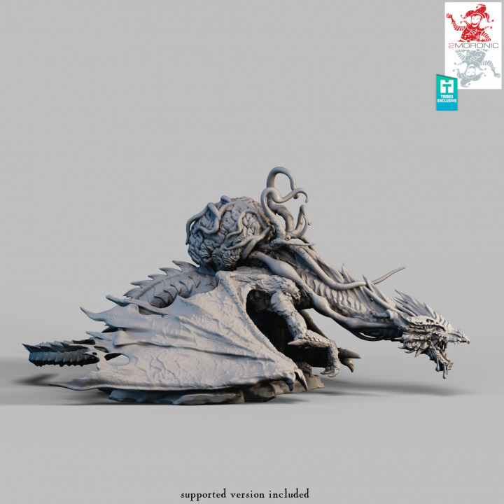 3D Printable Elder Brain Dragon by 2moronic miniatures