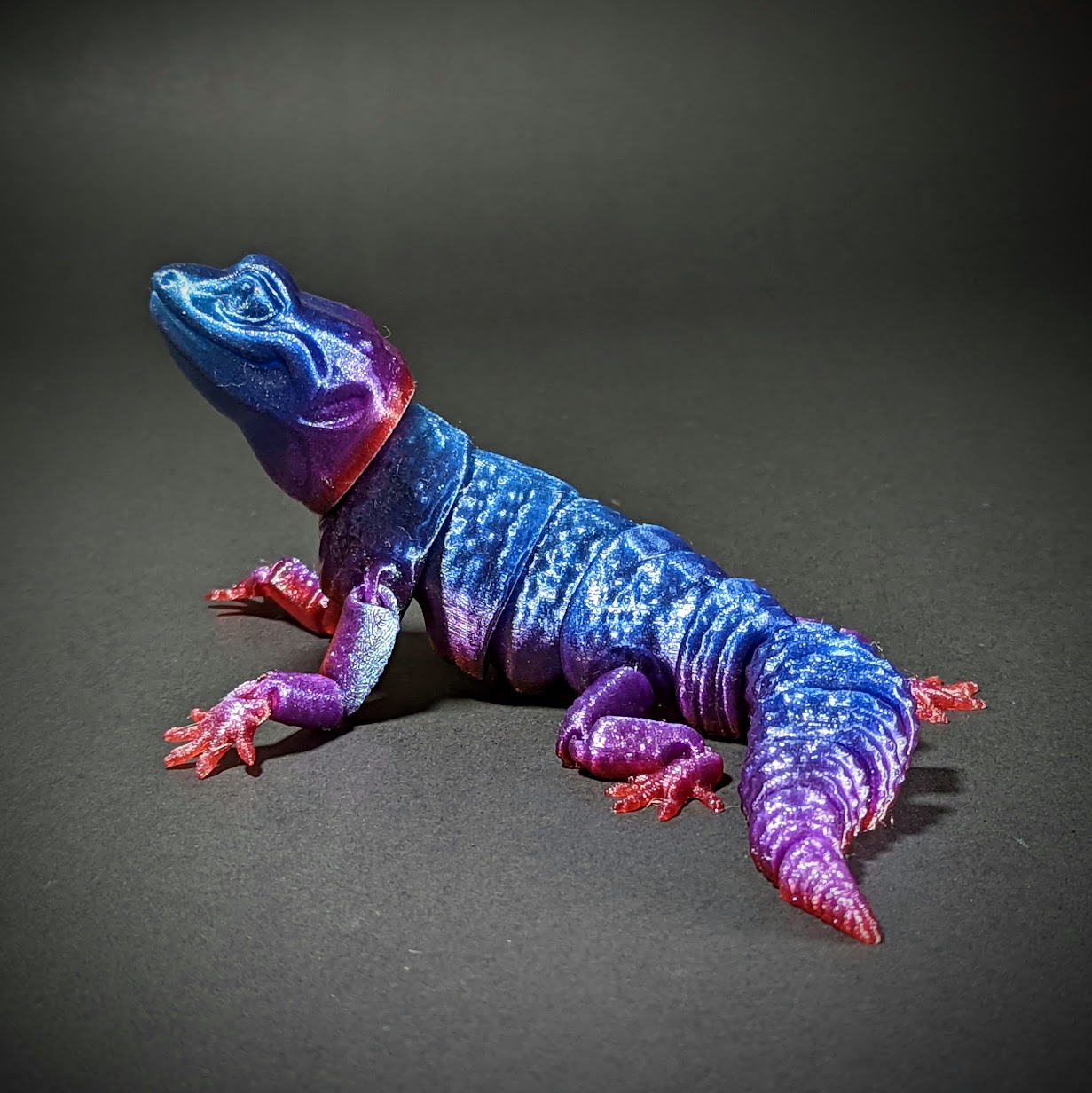 3D Printable Leopard Gecko Articulated Toy, Print-In-Place Body, Snap ...