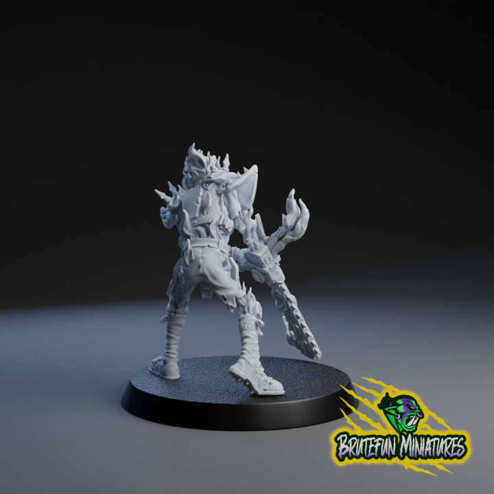 3D Printable FANTASY FOOTBALL SKELETON CHAINSAW MANIAC - PRESUPPORTED ...