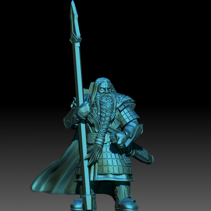 3D Printable KZKMINIS - Stonehand - Nan Longbeard, Engineer Captain by KZKMINIS