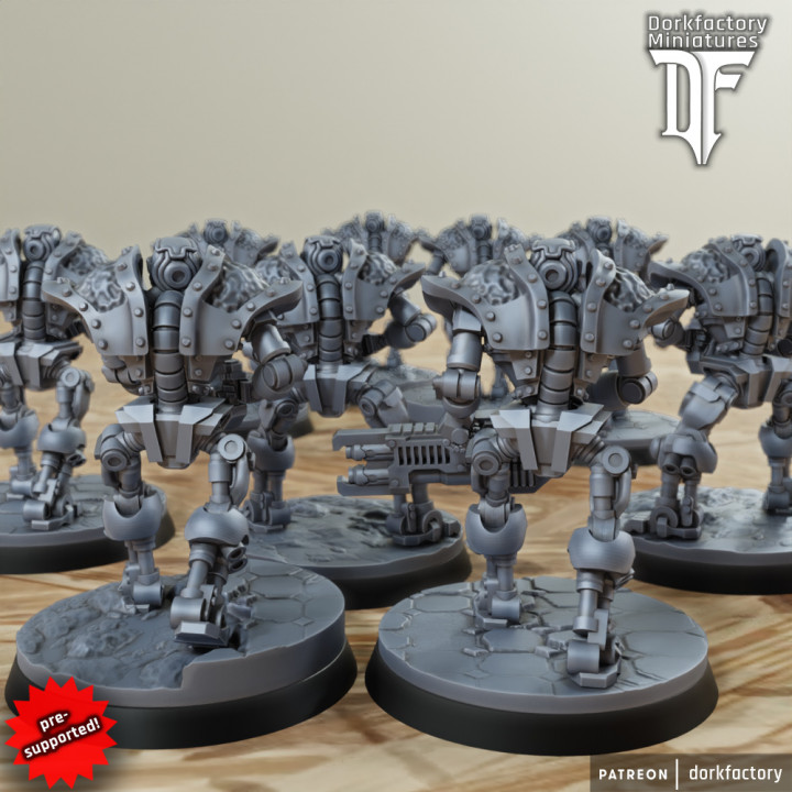 3D Printable Gorebots - Gorriors | "necro space terminator robot ...