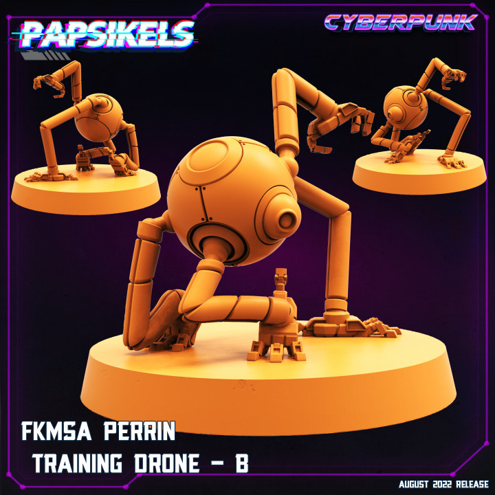 3D Printable FKMSA PERRIN TRAINING DRONE - B by PAPSIKELS MINIATURES