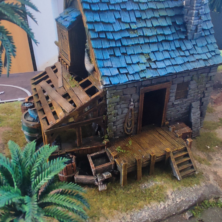 3D Print of Ancrabourg - FIshmonger's Workshop by davidwinpenny
