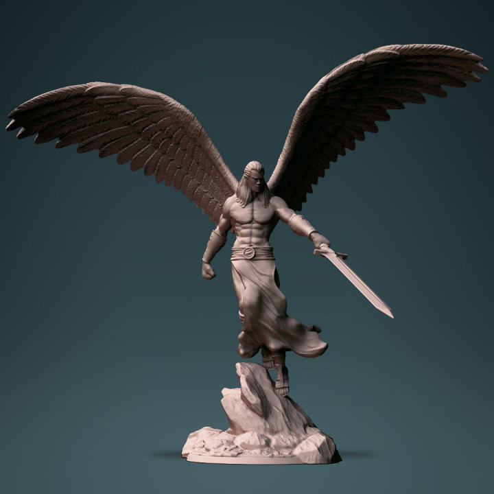 3D Printable Angel 3 poses by clynche art