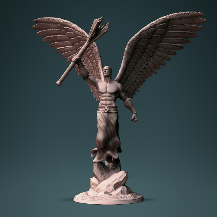 3D Printable Angel 3 poses by clynche art