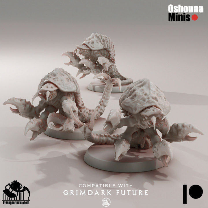 3D Printable Deep Hive - Alien Shrimps by Oshounaminis