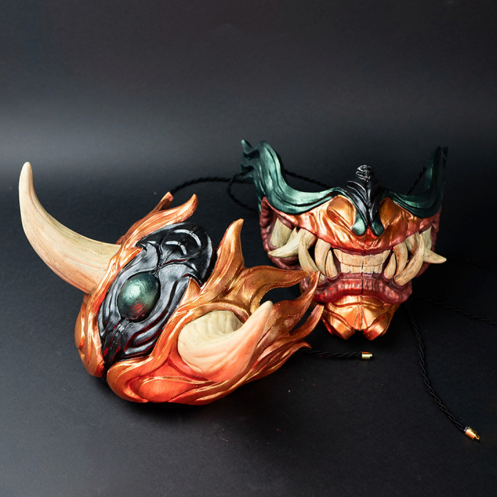 3D Printable Oni Mask by Stlflix