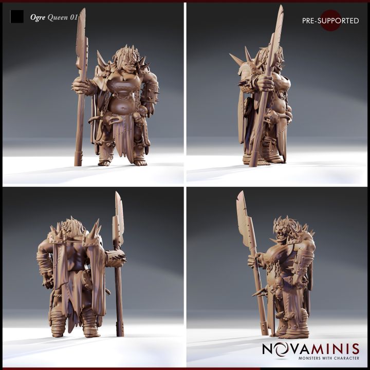 3D Printable Ogre Queen 01 by NovaMinis
