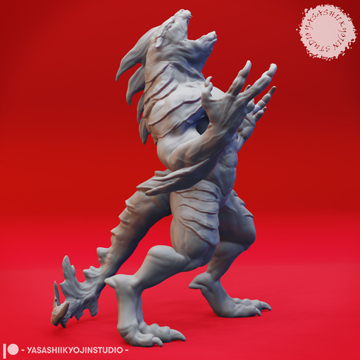 3D Printable Screaming Troglodyte - Tabletop Miniature (Pre-Supported ...