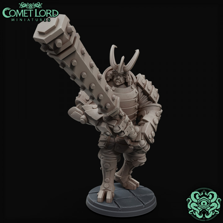 3D Printable Kurogane, Juggernaut Forgeborn by Comet Lord Miniatures