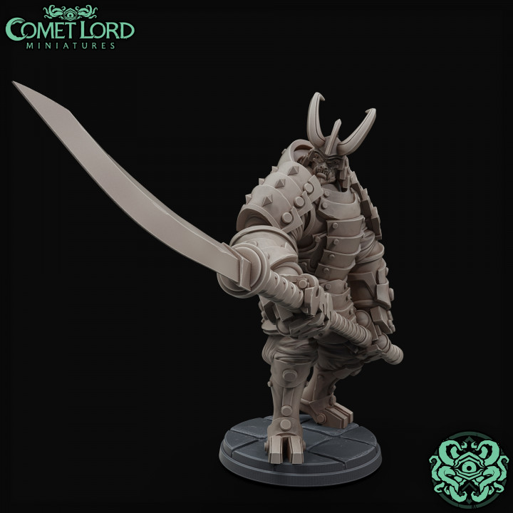 3D Printable Kurogane, Juggernaut Forgeborn by Comet Lord Miniatures