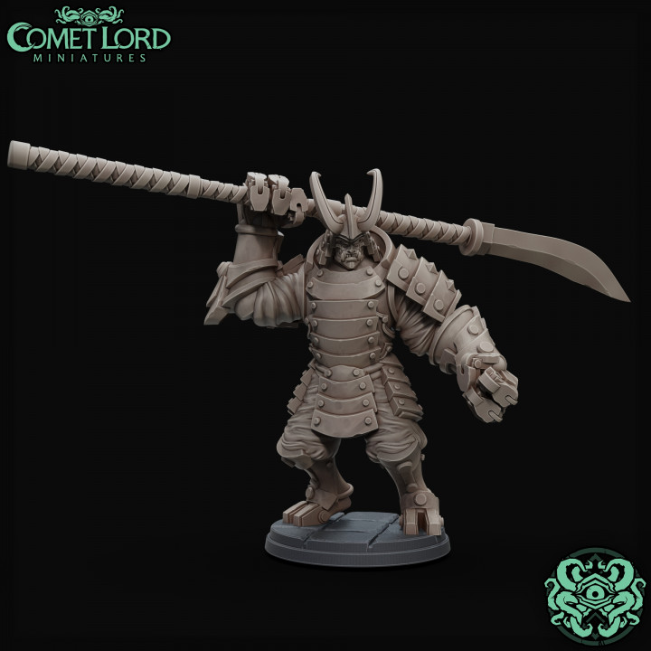 3D Printable Kurogane, Juggernaut Forgeborn by Comet Lord Miniatures