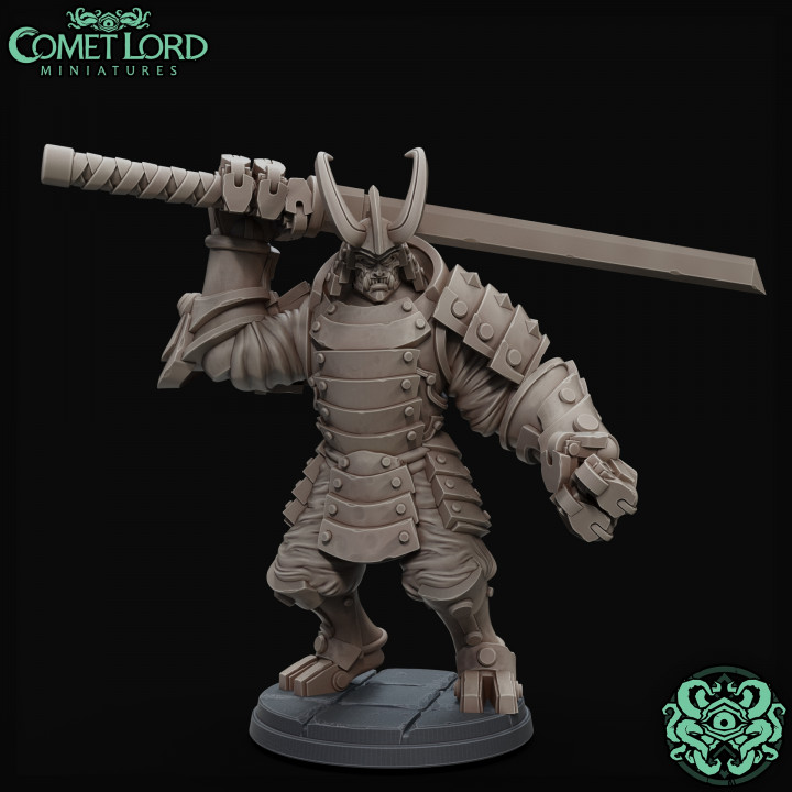 3D Printable Kurogane, Juggernaut Forgeborn by Comet Lord Miniatures