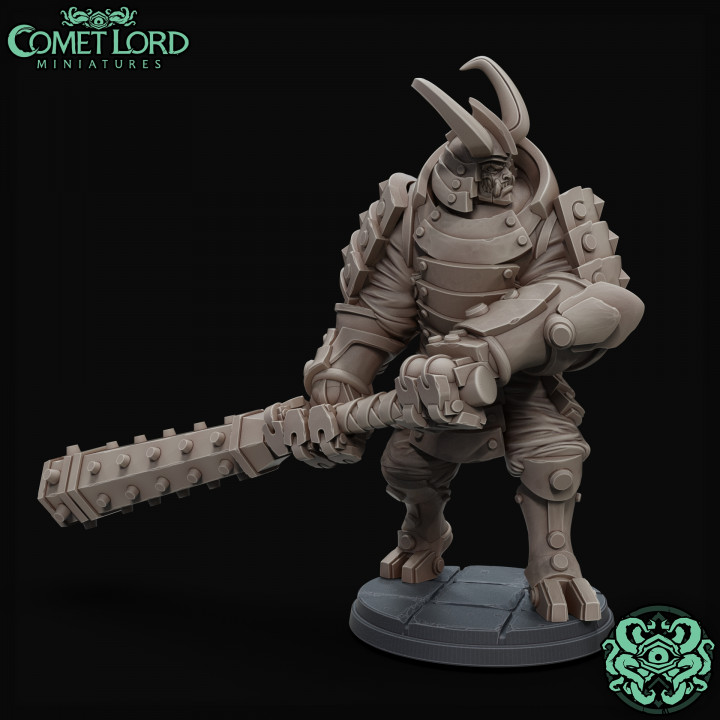 3D Printable Kurogane, Juggernaut Forgeborn by Comet Lord Miniatures