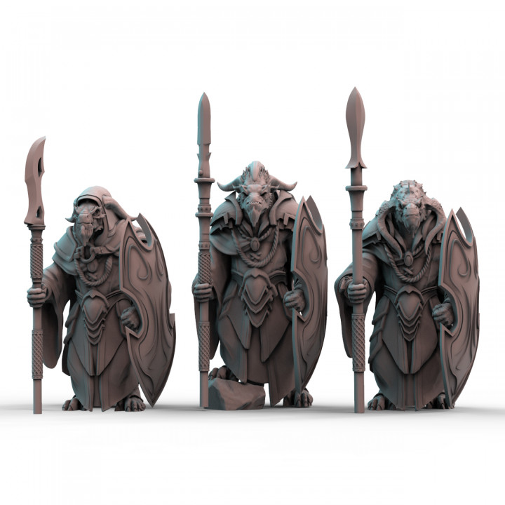 3D Printable Dragon Guards (pre-supported) by Blue Giant Studios